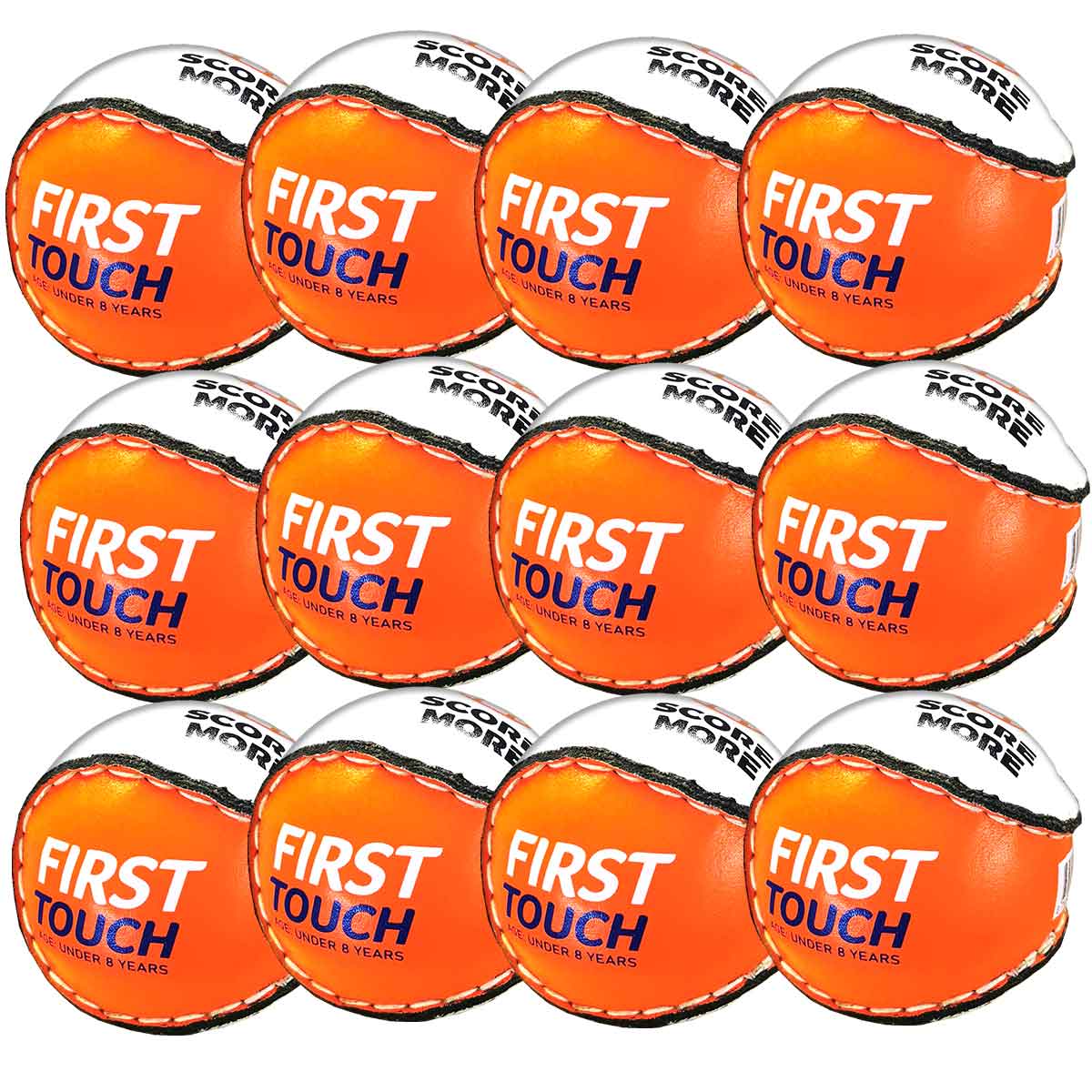 Score More First Touch Orange Kids Hurling Sliotar 12 Pack — SCORE MORE