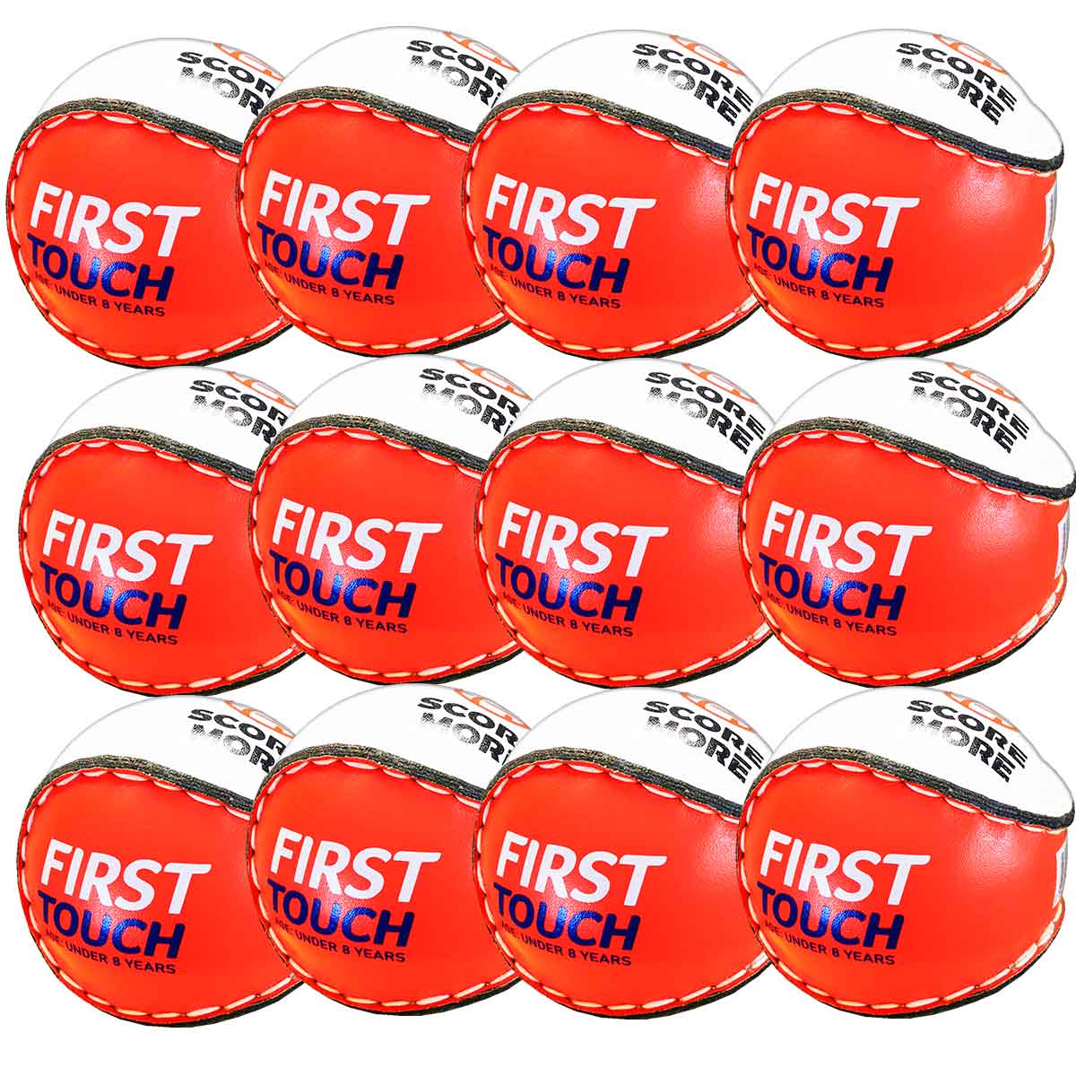 Score More First Touch Red Kids Hurling Sliotar 12 Pack — SCORE MORE
